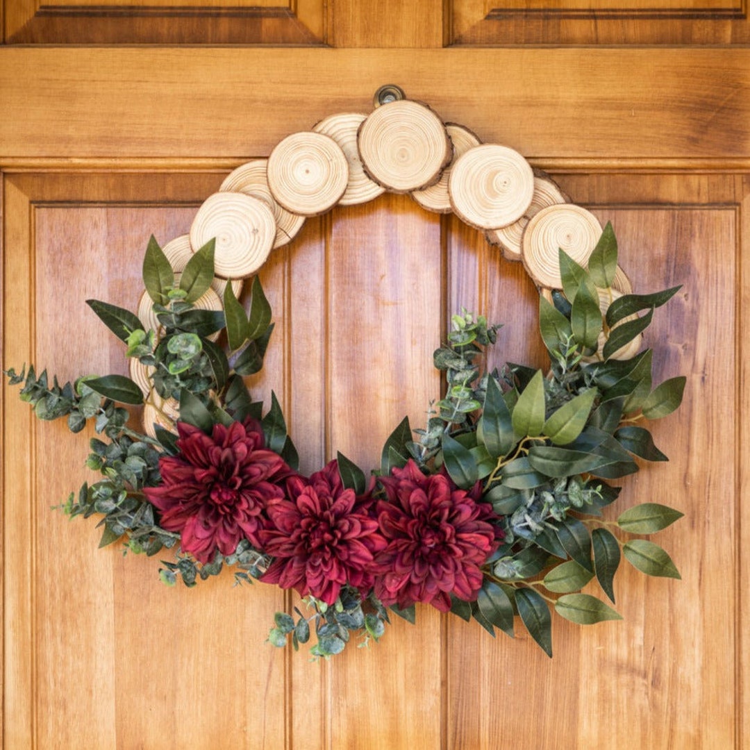 Wood Slice Wreath Kit - Etsy