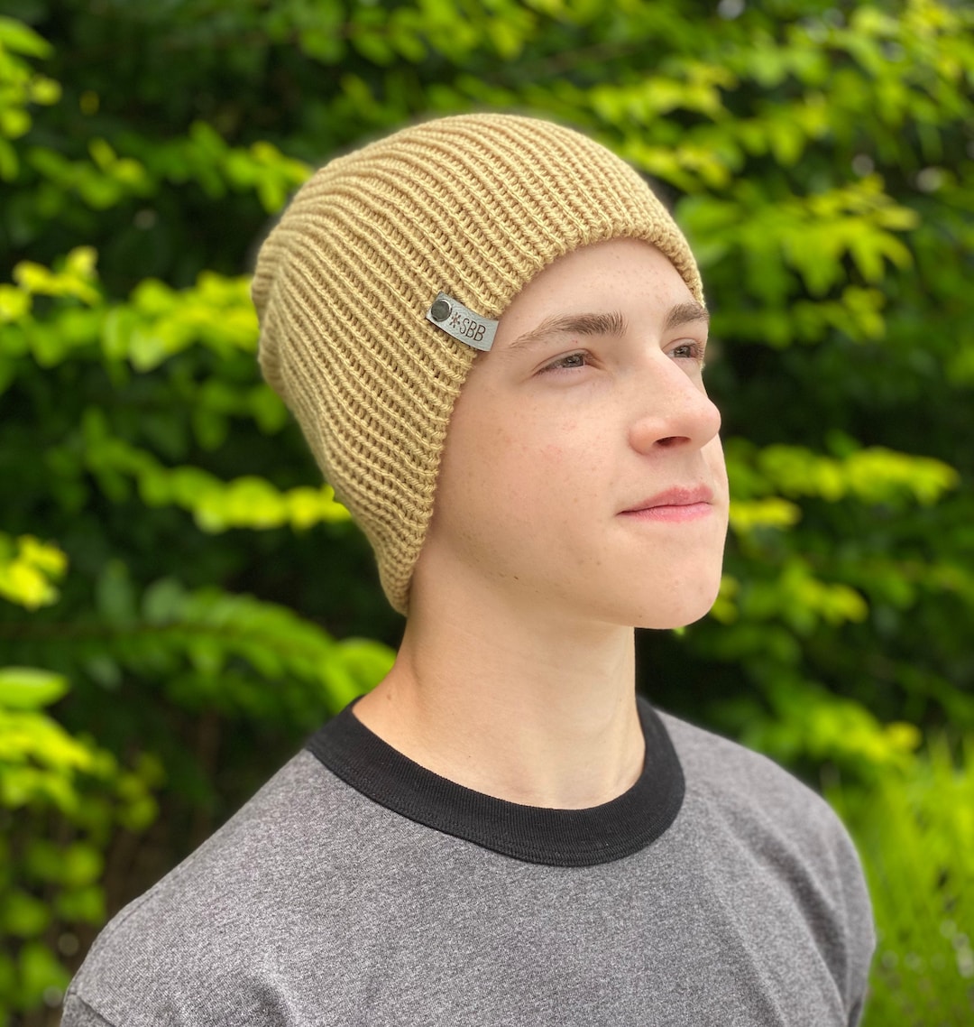 Bonnets pour hommes Bonnet masculin Bonnet double couche - Etsy France