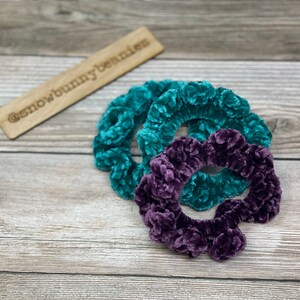 Velvet Scrunchiue Hair Scrunchie Velvet Scrunchy Set - Etsy