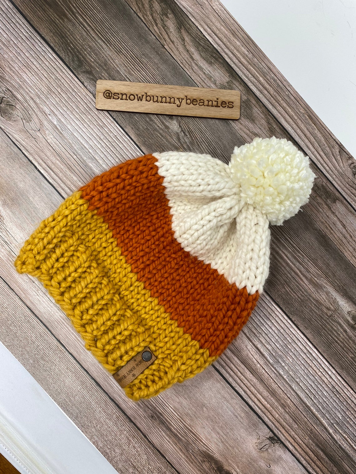 Halloween Beanie Candy Corn Knit Beanie Women's Hat - Etsy