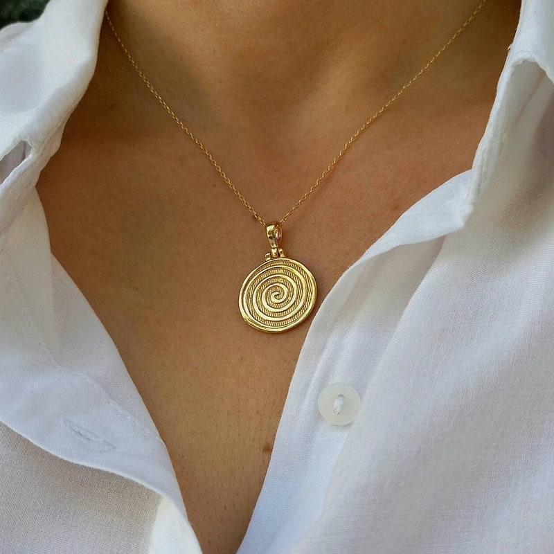 Spiral Necklace - Etsy