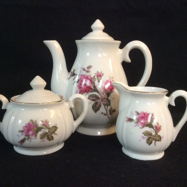 Pink Rose Tea Set - Etsy