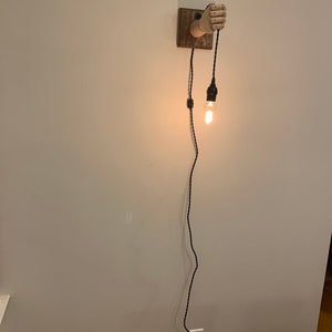 Mannequin Hand Wall Sconce: Steampunk Posable Light - Etsy