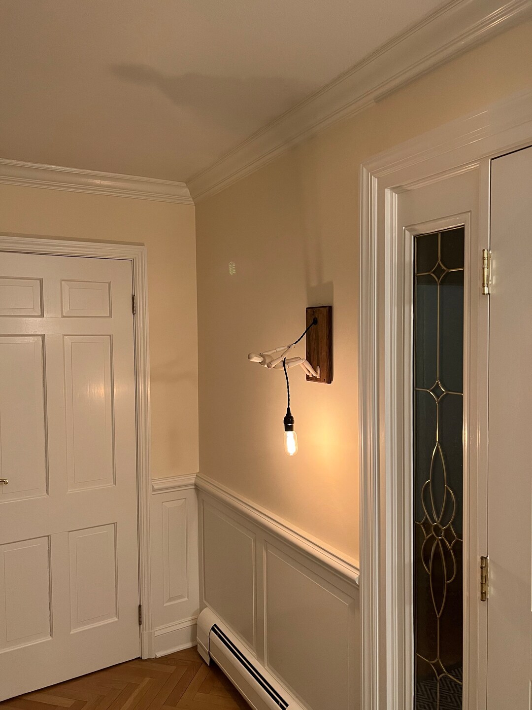 Wall Light. Unique and Clever Wall Sconce- Rock Climbing Man Pulling ...