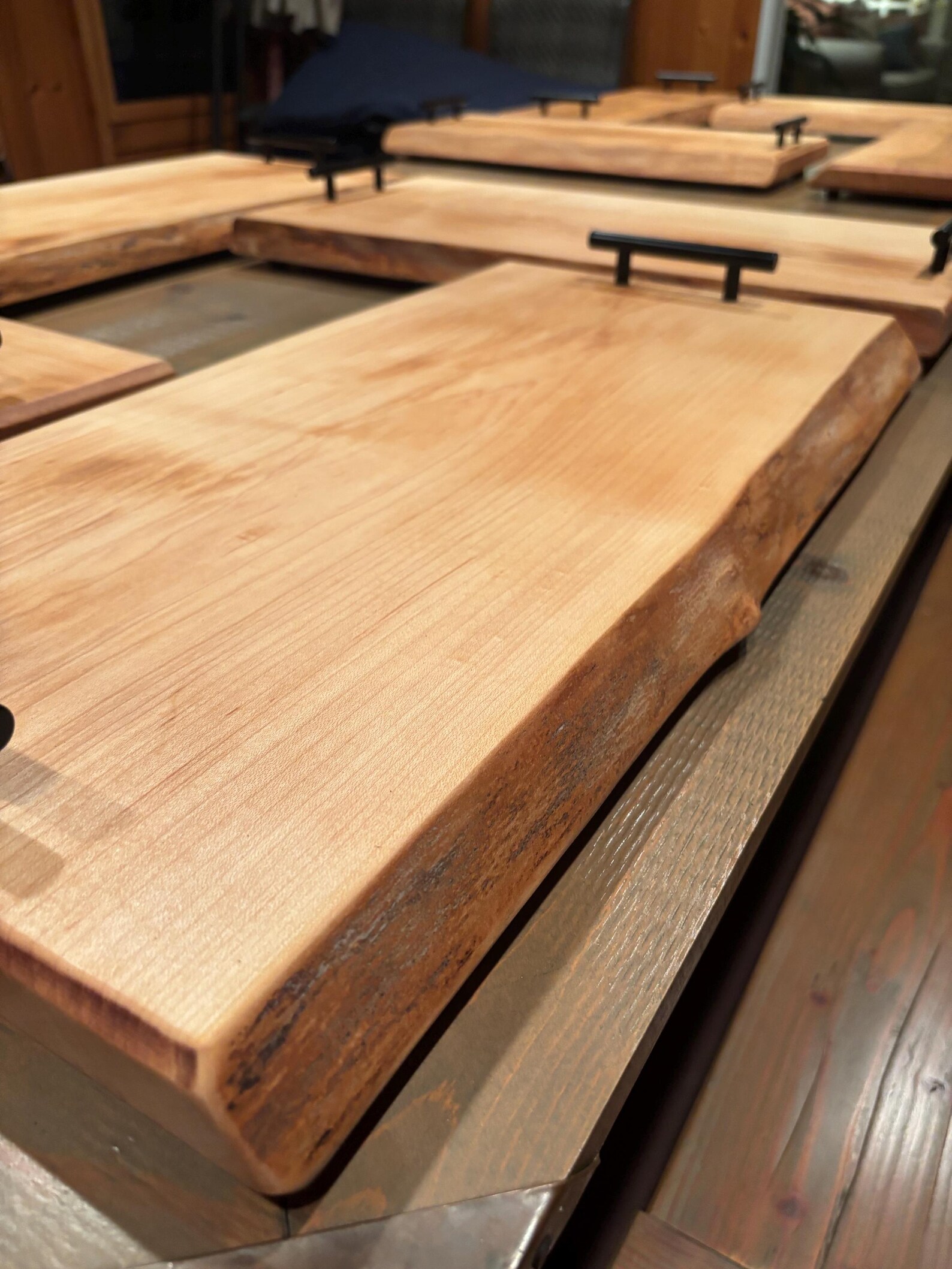 Handmade Sugar Maple Charcuterie Board: Live Edge Serving Tray - Etsy