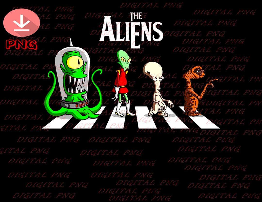 The Aliens Crossing the Line Retro Poster, the Aliens Crossing the Line ...