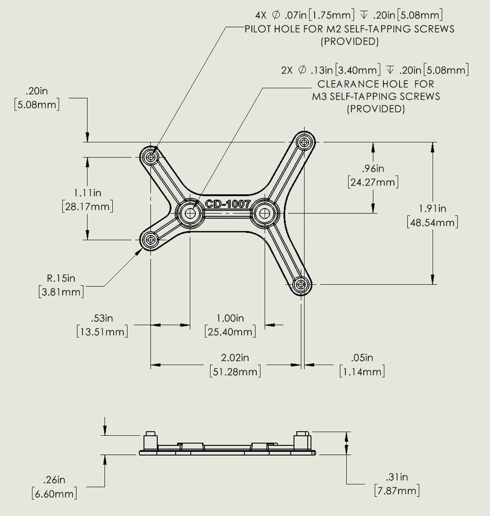 3d Printed Arduino Uno Mounting Bracket With Hardware Small