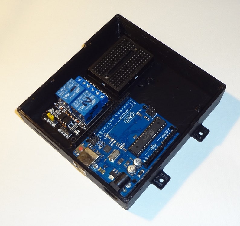 Arduino Uno/mega Compatible Enclosure: 20X4 LCD Console With Breadboard ...