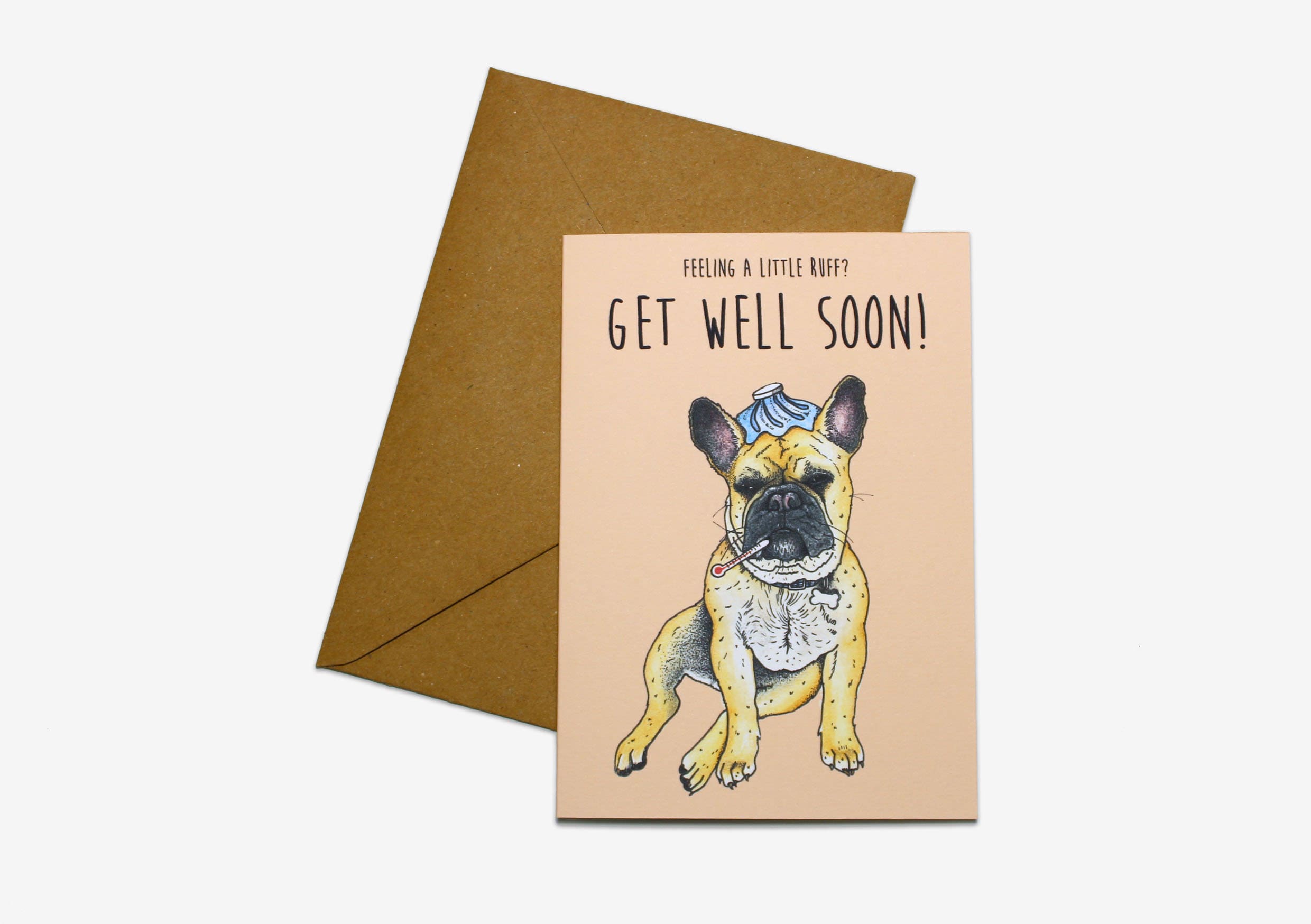 Tarjeta ilustrada Get Well Soon - Etsy España