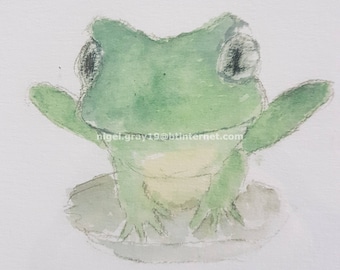 Pencil Drawing Print the Frog Prince Day 171 - Etsy
