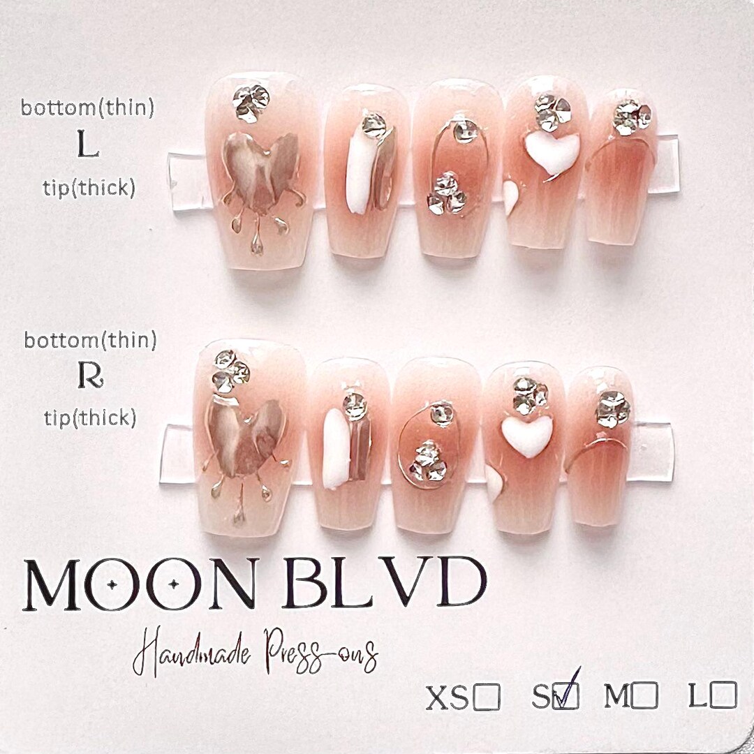 Salted Carmel | 944 Short Coffin | Moonblvd Nails | Luxury Handmade ...