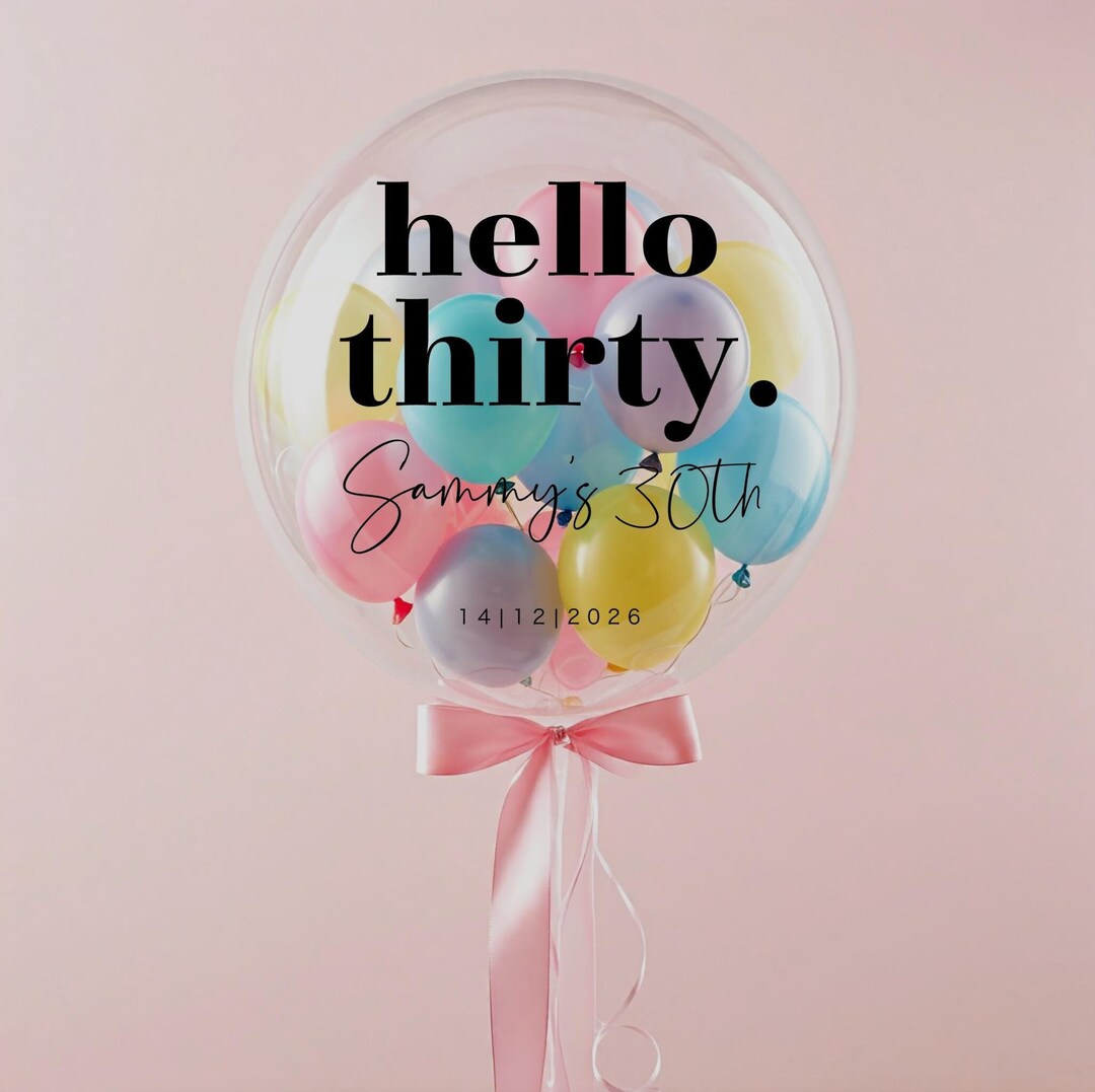 Clear Bubble Transparent Balloon Hello 30 36 90cm Custom Clear Balloon ...