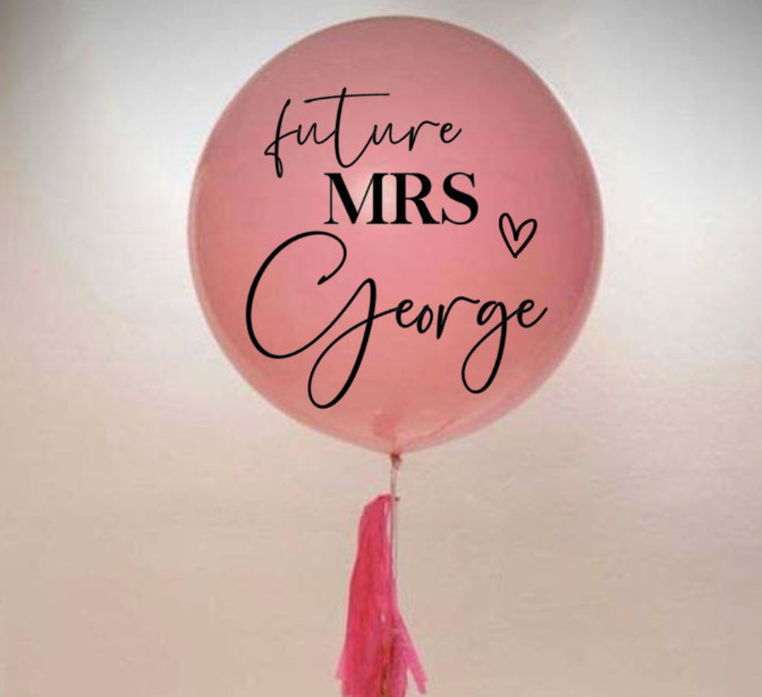 Future Mrs Balloon Wedding Balloons Mr and Mrs Balloons Mrs Balloon ...