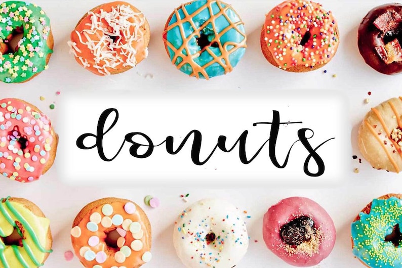 DONUT Wall DIY Donuts Decal sticker donut wall board | Etsy