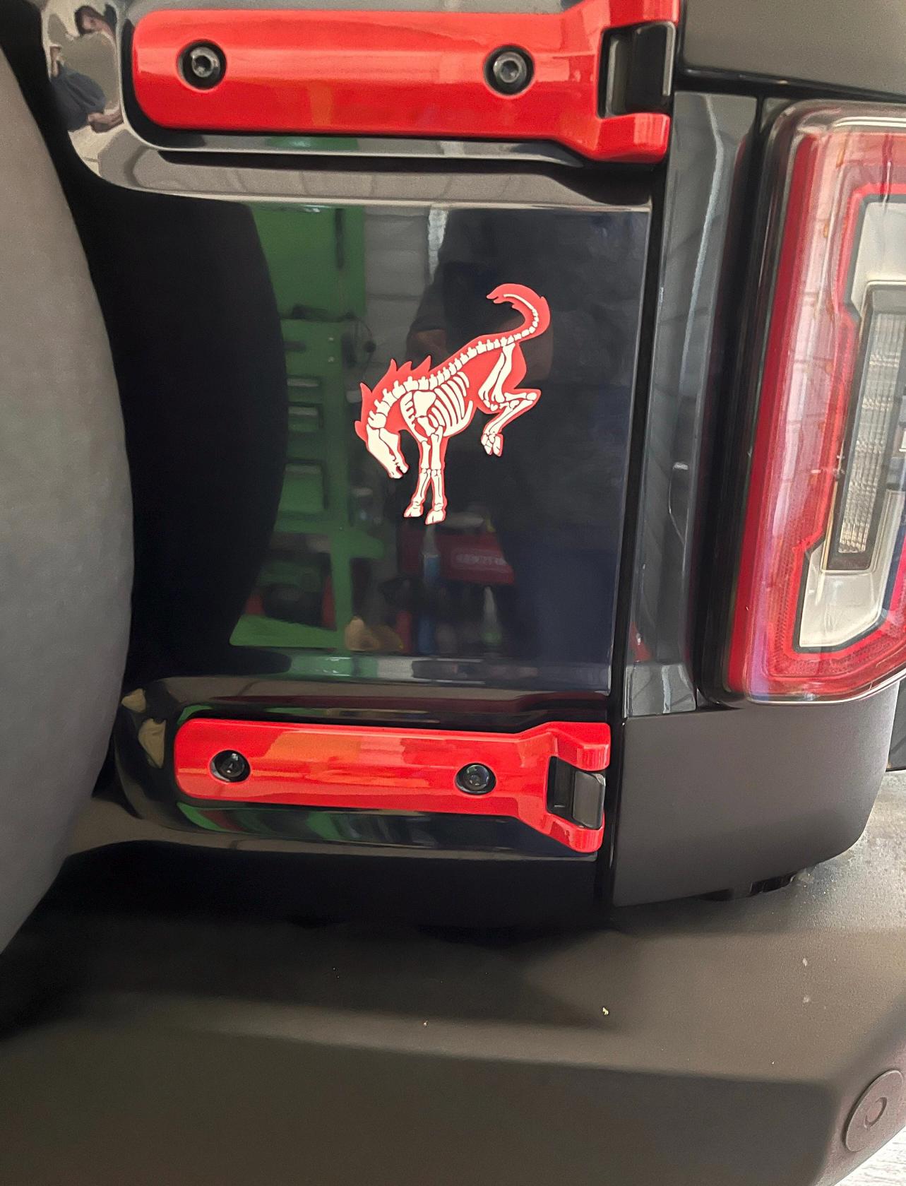 Two Color - Ford Bronco “skeleton” Emblem and Keychain Combo / 400 ...