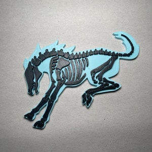 Two Color - Ford Bronco “unicorn Skeleton” Emblem and Badge / Calling ...