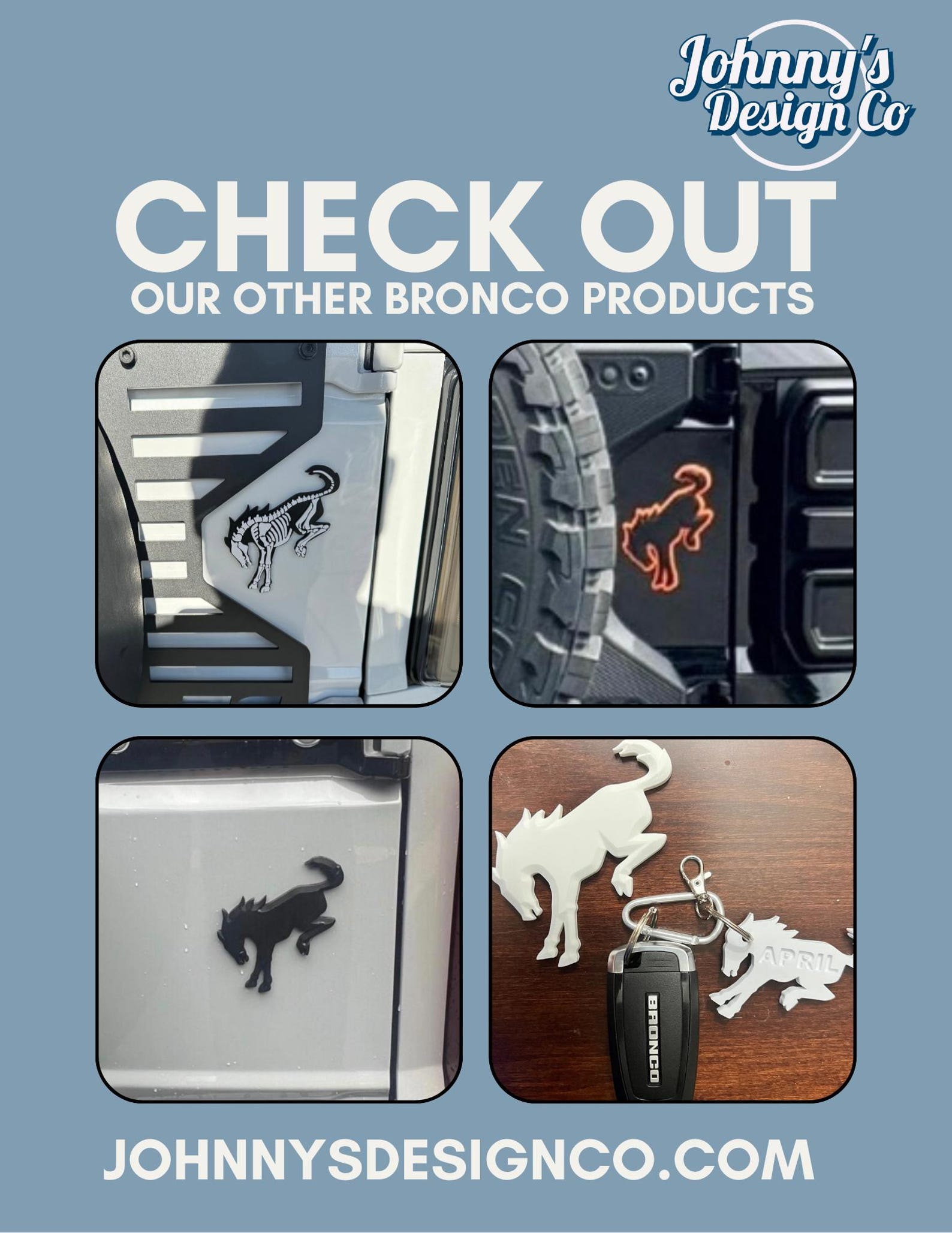 Ford Bronco “skeleton” Emblem Keychains / Calling All Bronco and Bronco ...