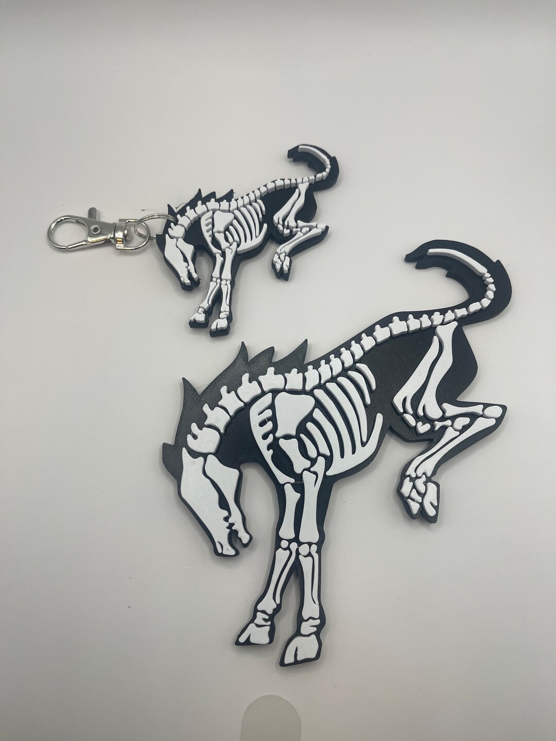 Two Color - Ford Bronco “skeleton” Emblem and Keychain Combo / 400 ...