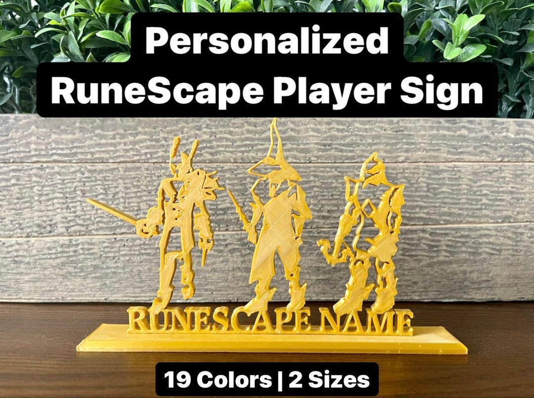 Personalized Runescape Player Sign - Mage, Melee and Range / the ...