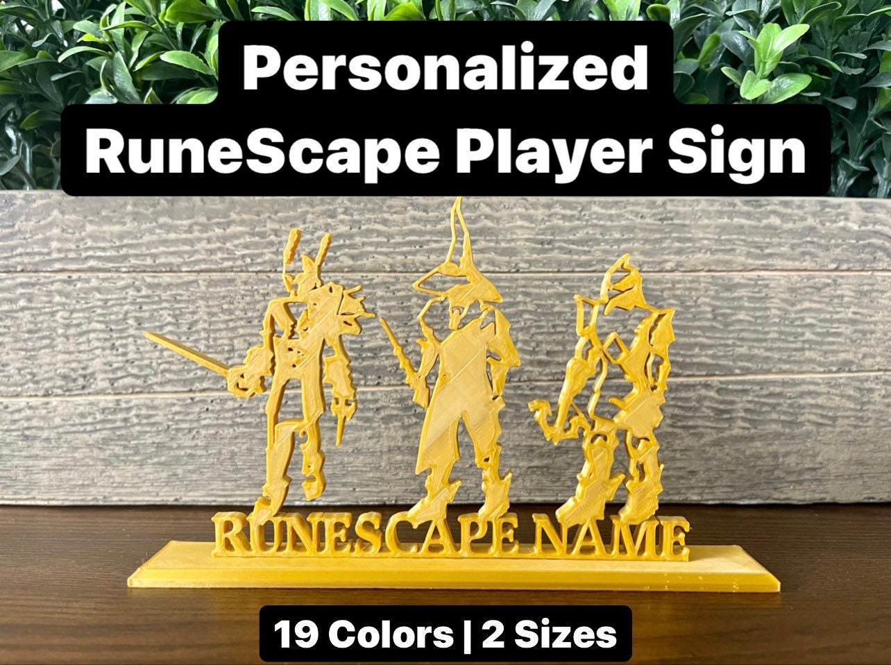 Personalized Runescape Player Sign Mage Melee and Range / - Etsy