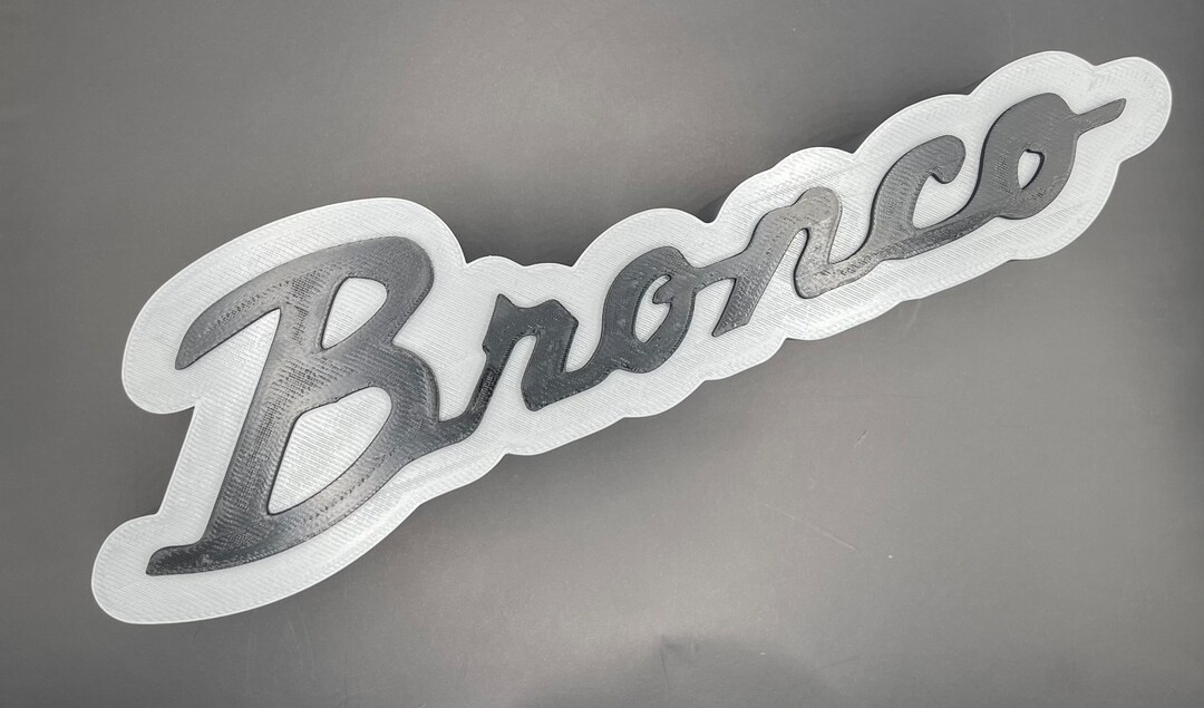 Two Color - Ford Bronco Script 7.5in (medium) / Calling All Bronco and ...
