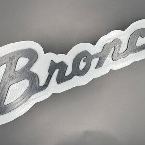 Two Color Ford Bronco Script 5in small / Calling All Bronco and Bronco ...