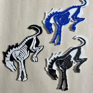 Two Color - Set of Ford Bronco “skeleton” Emblems and Badges / Calling ...