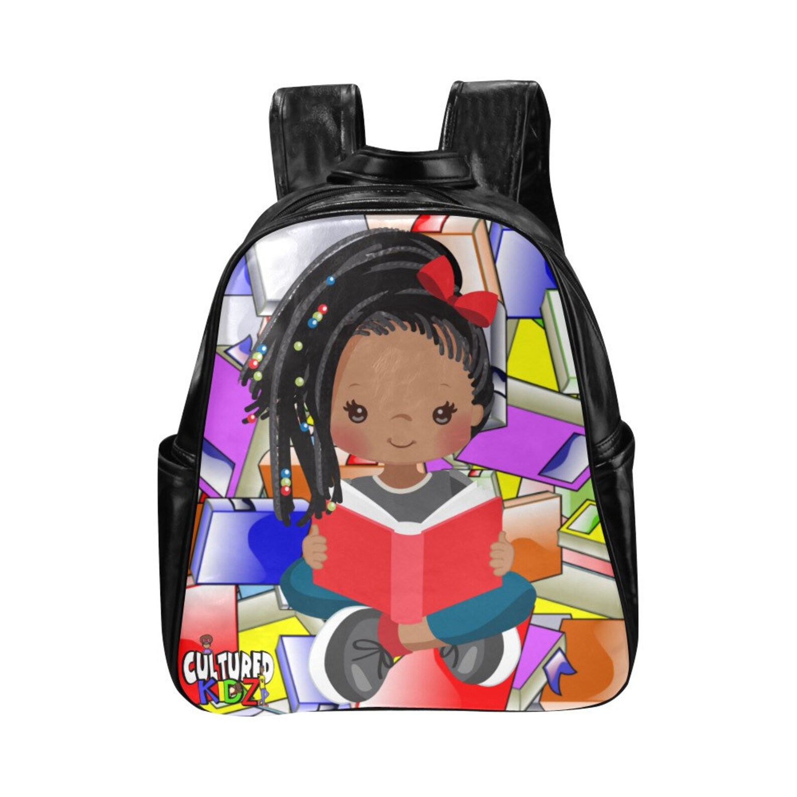 Girls Reading Book Backpacksgirls Reading Book | Etsy