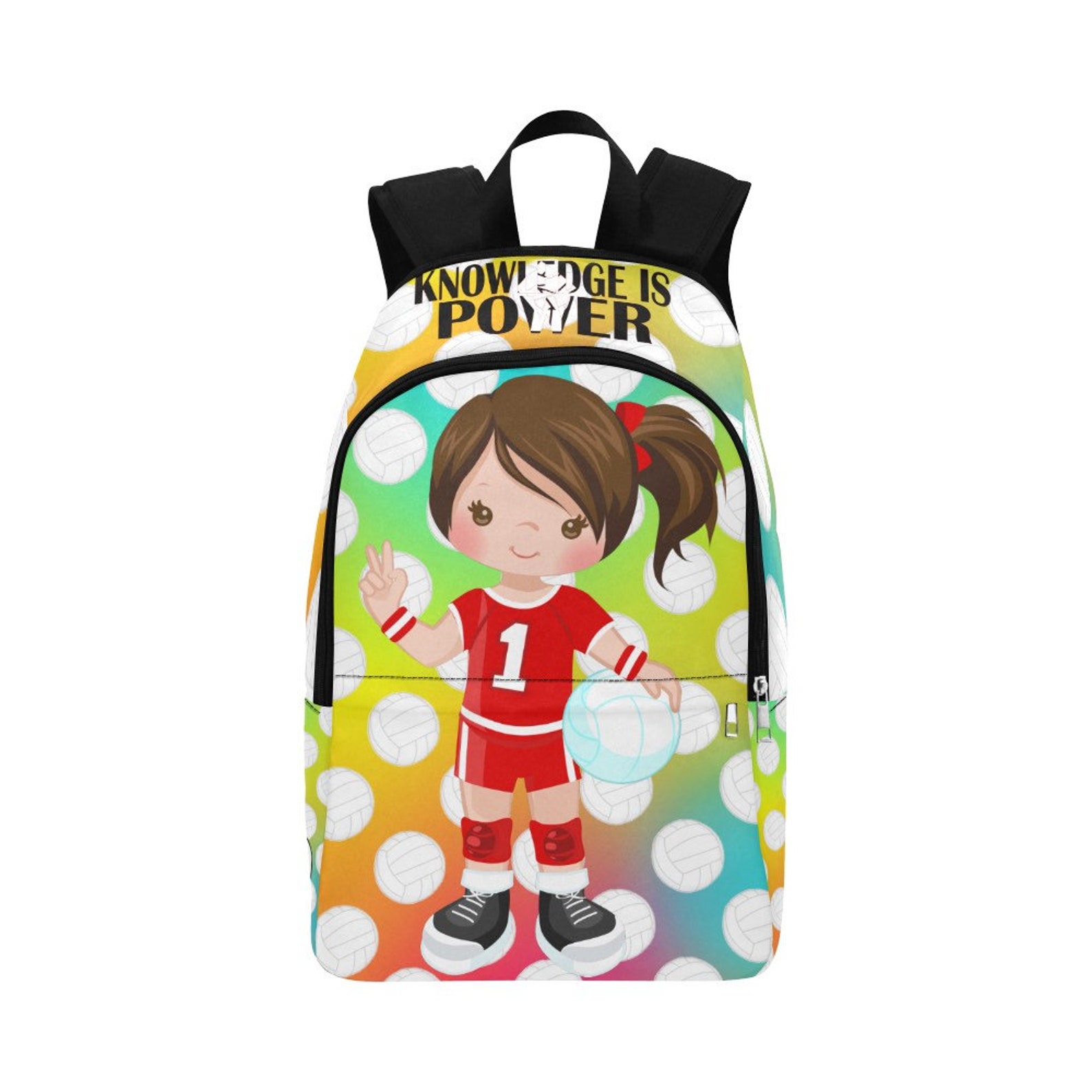 Girls Volleyball Player BackpackGirl Volleyball | Etsy