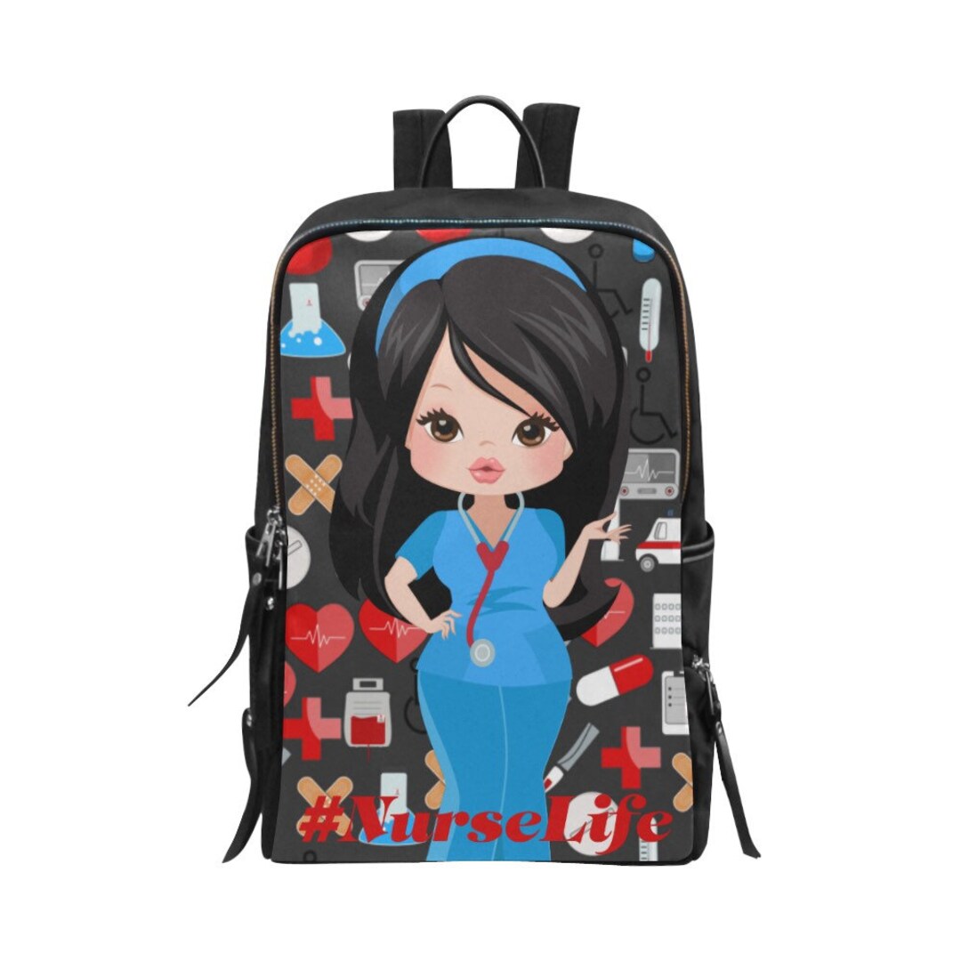 Caucasian Nurse Backpack|nurse Life|traveling Nurse|backpacks for Women ...
