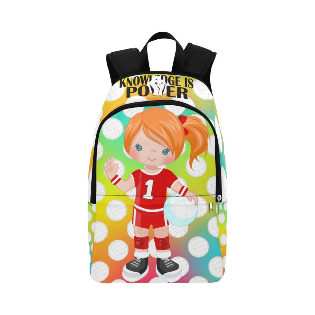 Girls Volleyball Player Backpack|girl Volleyball Lunchbox|custom School ...