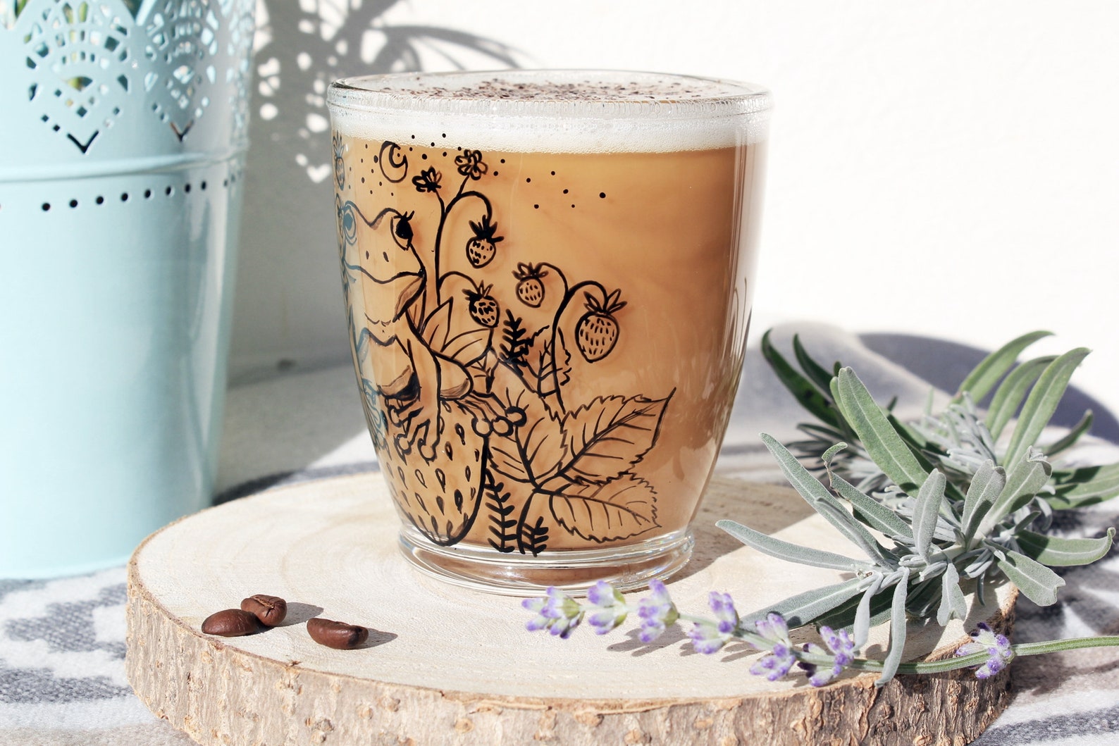 Frog Mug Strawberry Frog Mug Toad Glass Cup Froggy Gift - Etsy