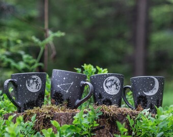 Moon coffee mug | Etsy