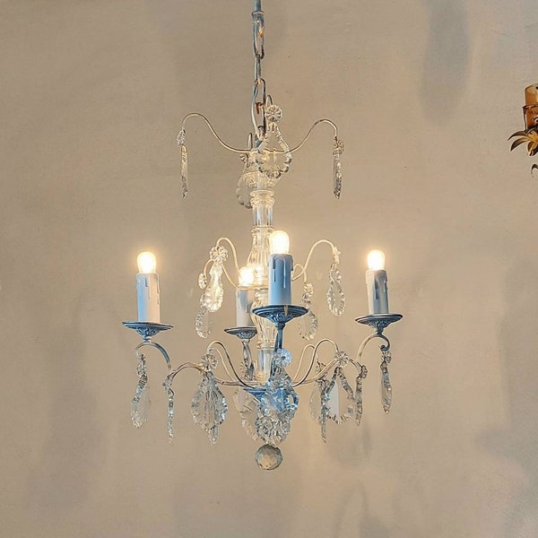 Antique Crystal Chandelier - Etsy