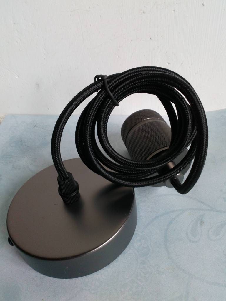 Lamp Socket for E27 Bulbs With Canopy Cord Set Ceiling Cover, Modern ...