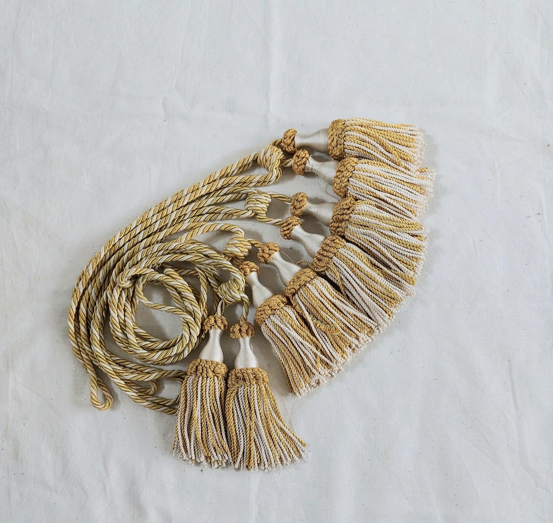 Curtain Tie Backs for Four Curtains With Two Large Tassles on Each ...