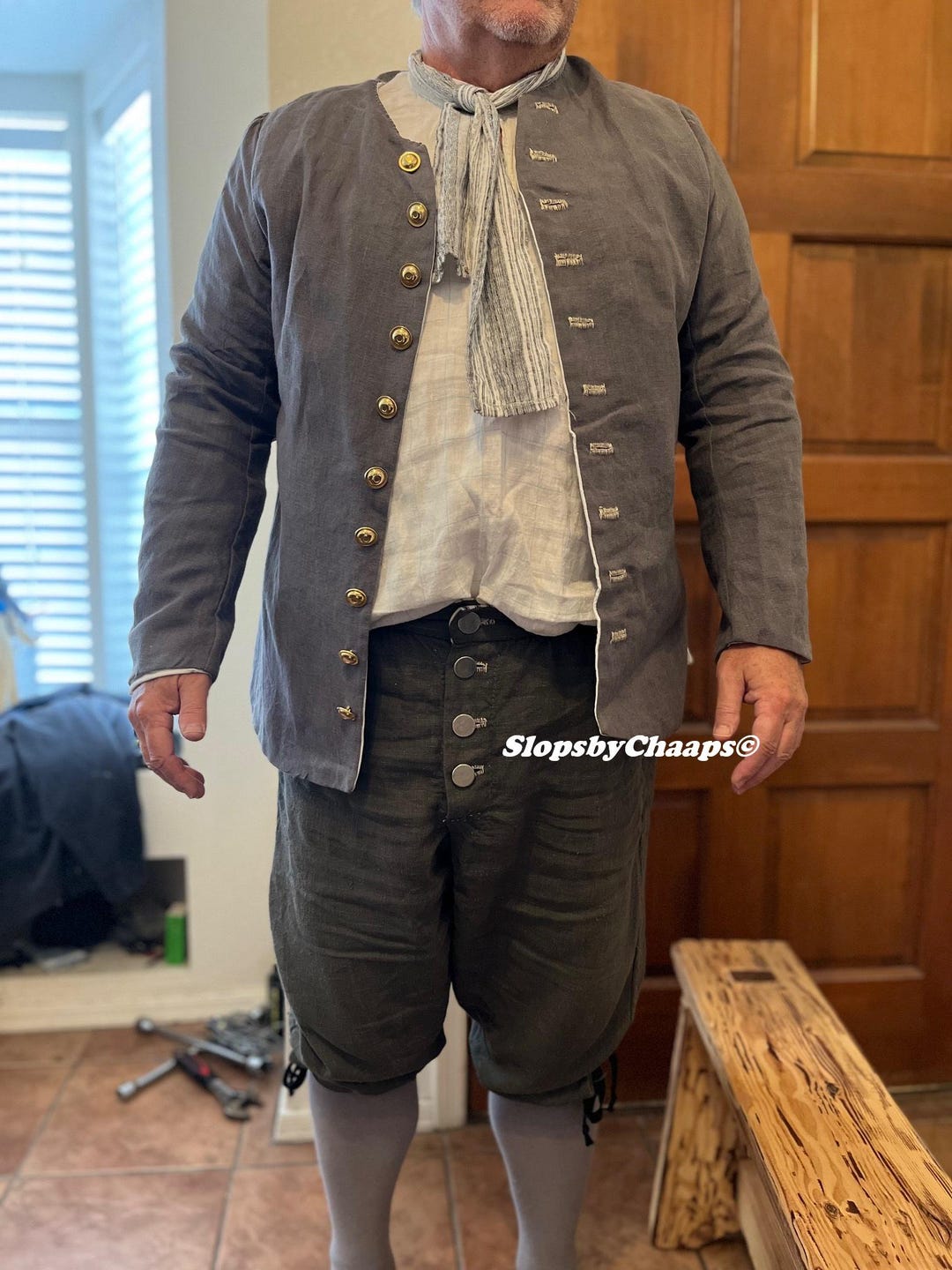 MADE TO ORDER - Pirate or Sailor Linen Short Coat - 18th Century - Etsy