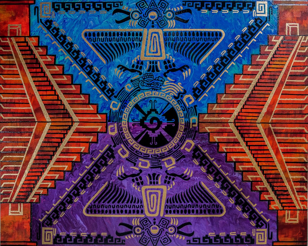 Hunab Ku, Original Painting Art Print - Etsy