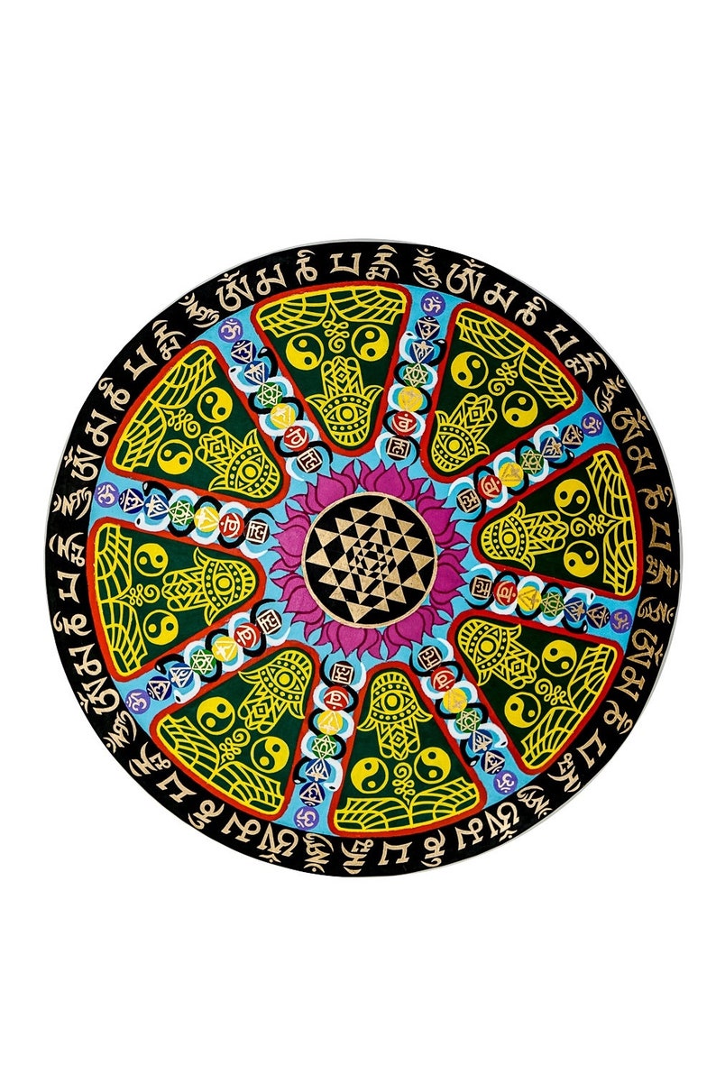 Dharma Chakra, Original Painting Art Print - Etsy
