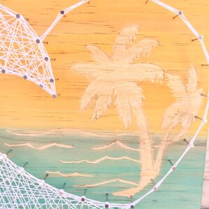 Beach Wall Decor Wave String Art Heart Wave Decor Beach | Etsy