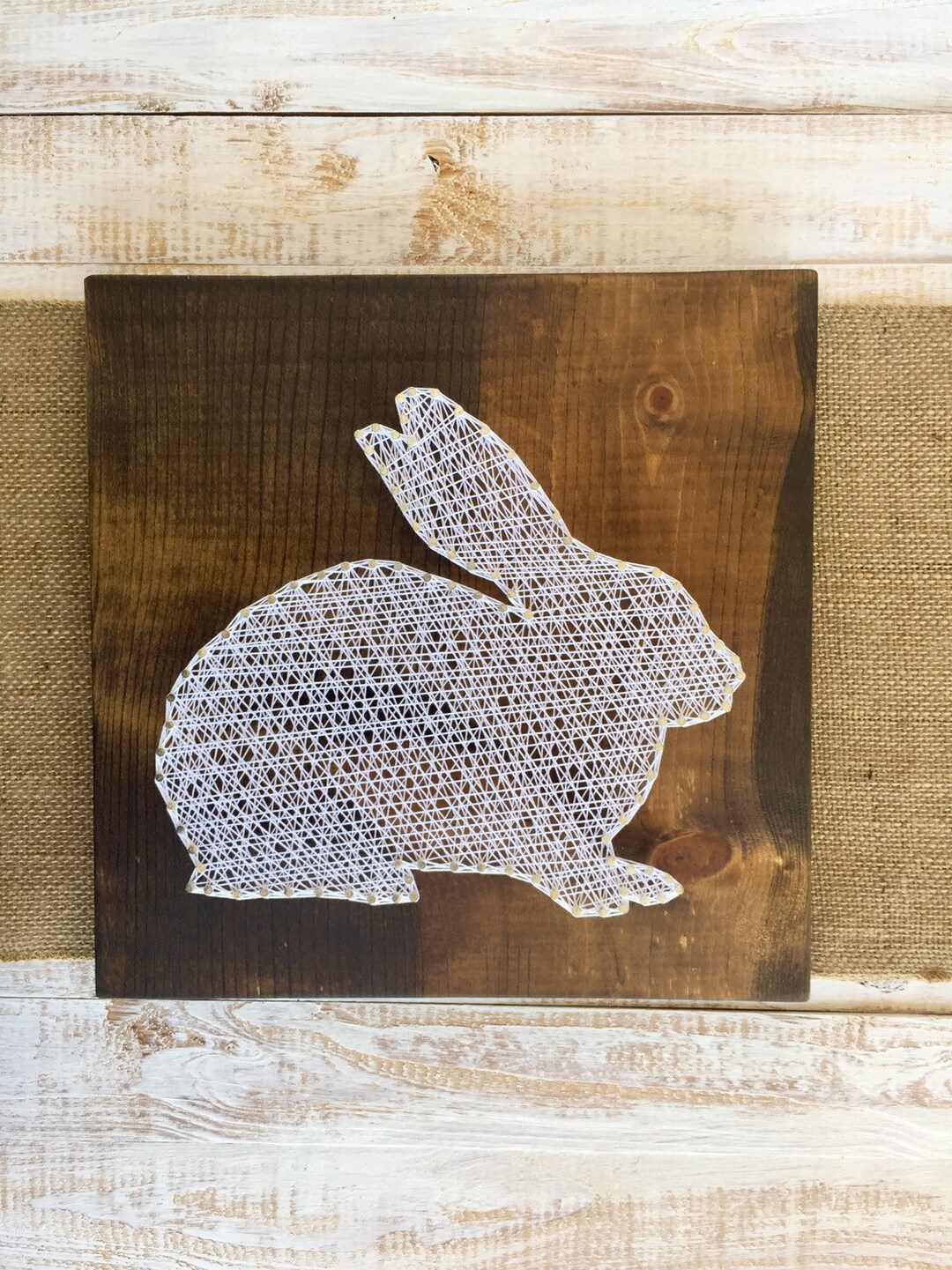 Bunny String Art, Baby Girls Nursery Decor, Wilderness Themed Nursery ...