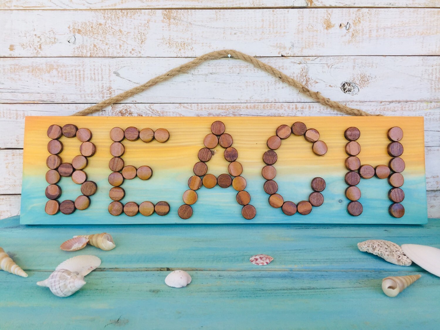 Wooden Beach Sign Hanging Beach Decor Beach Cottage Decor - Etsy