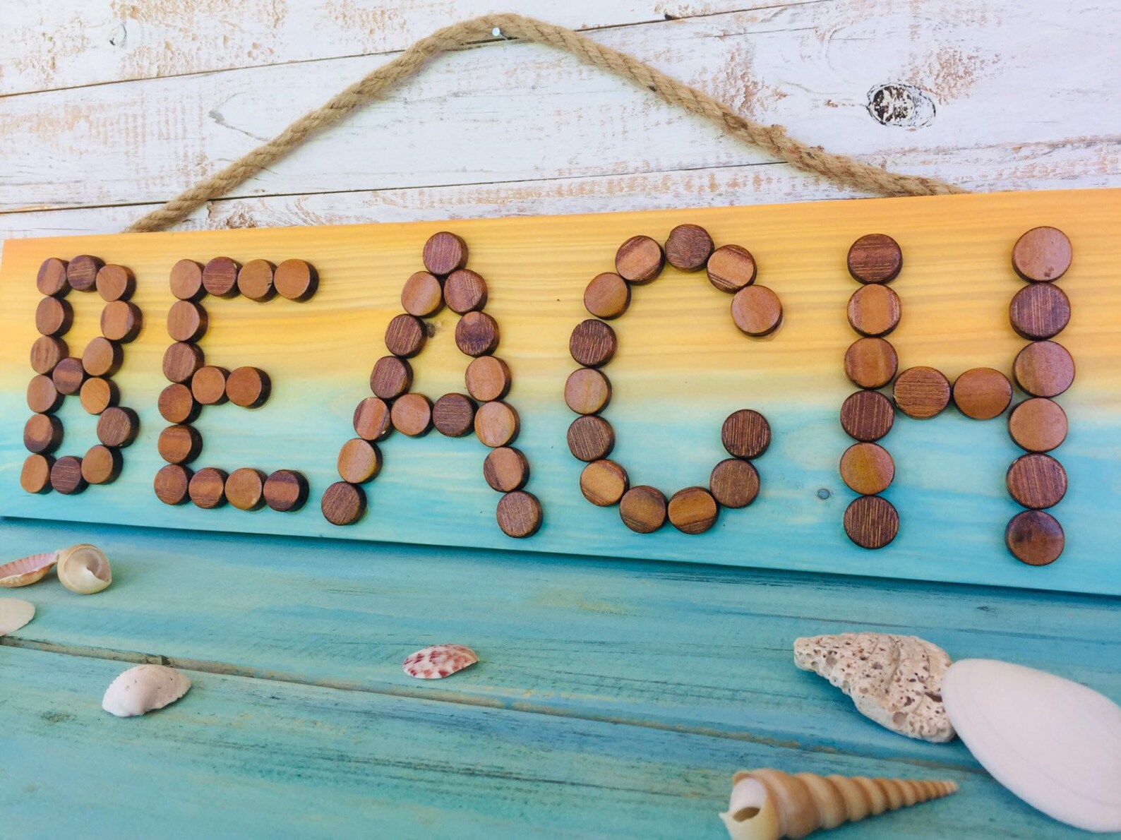 Wooden Beach Sign Hanging Beach Decor Beach Cottage Decor - Etsy