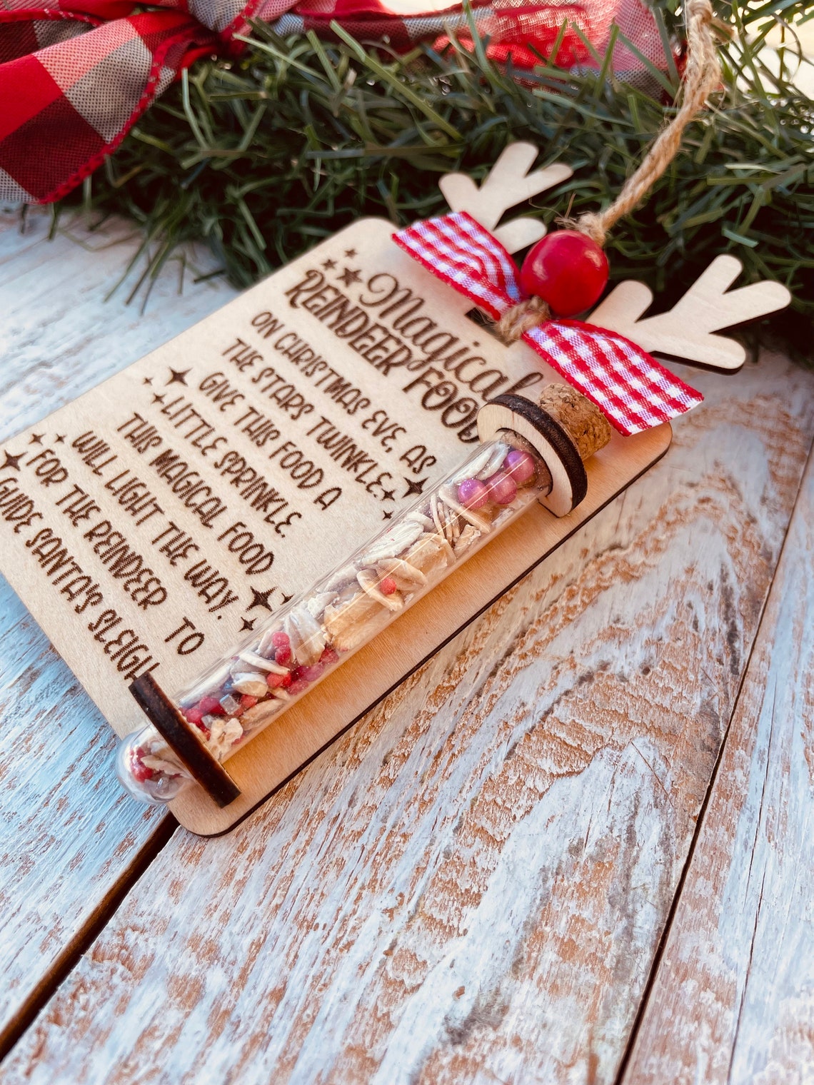 Magical Reindeer Food, Personalized Ornament for Kids, Christmas Eve ...