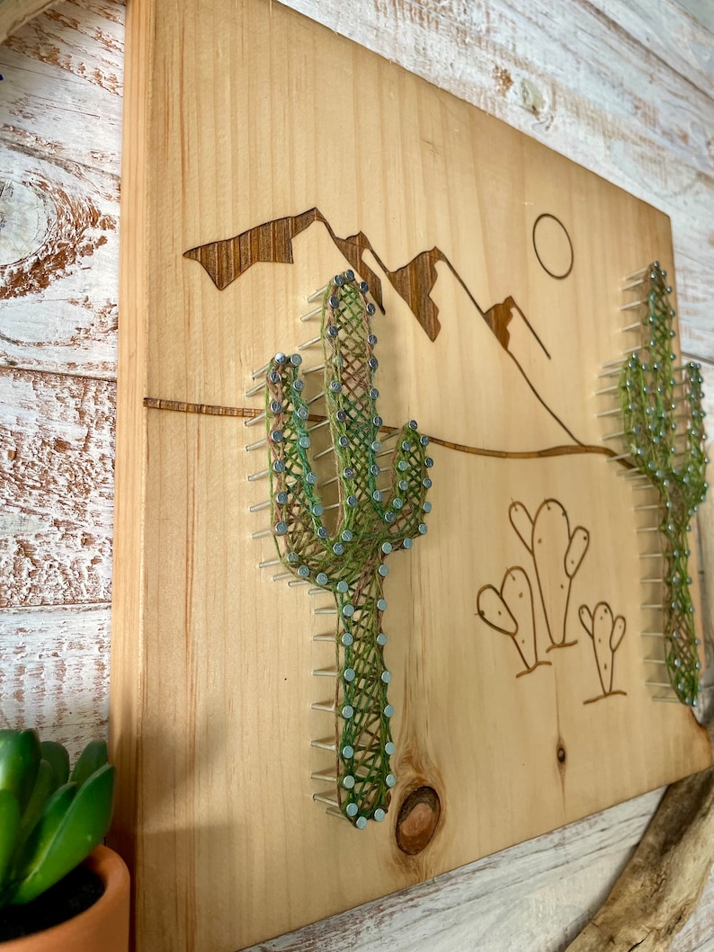 Western Cactus Wall Art, Cactus Gift, Western Nursery Art, Cactus Decor ...