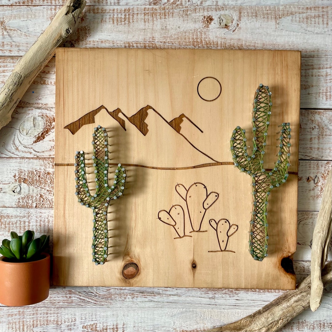 Western Cactus Wall Art, Cactus Gift, Western Nursery Art, Cactus Decor ...