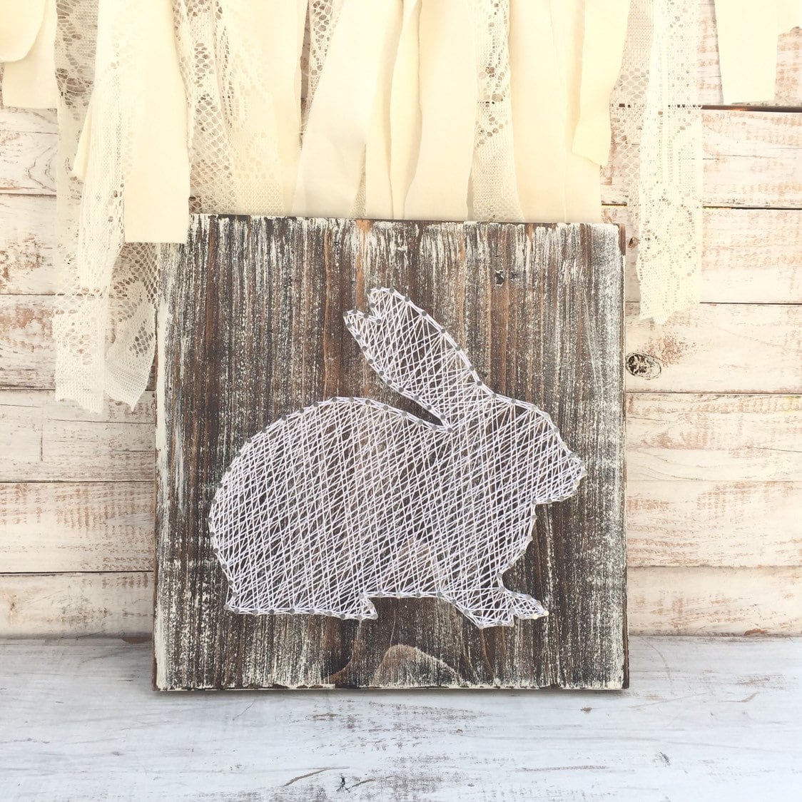 Bunny String Art Baby Girls Nursery Decor Wilderness Themed - Etsy ...