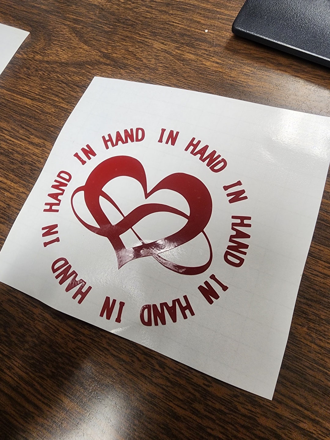 Poly Hand in Hand Decal - Etsy