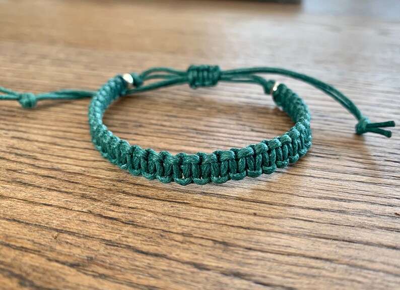 Mens Black Chunky Friendship Bracelet Boyfriend Gift Knotted - Etsy