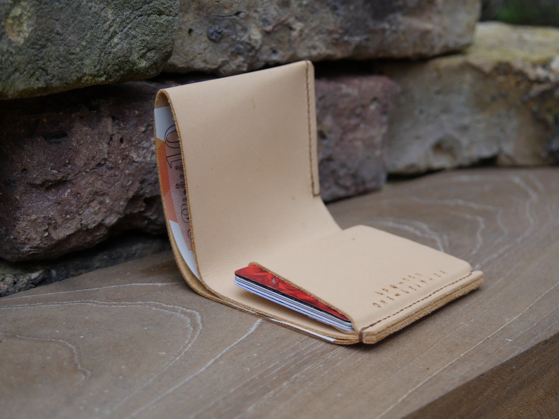 Loop 4 · Bifold Leather Card Holder With Note Pocket · Unique · Made to ...